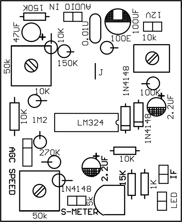 BITX SSB QRP TCVR FOR HAM RADIO: Bitx Version 3 B PCB's Components Layout