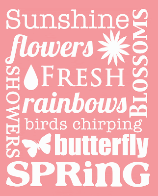 Two Yellow Birds Decor: Free Spring Subway Art Printable #1