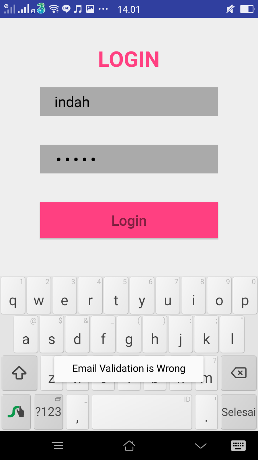 How add Email Validation in Edittext in Android Application (Example Login Page) - Miss Code