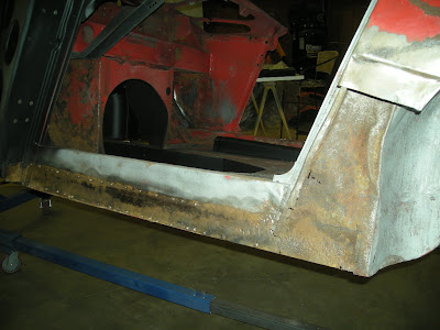 Tim's New Toy: PREPARATION FOR INSTALLING THE NEW ROCKER PANELS, LATCH ...