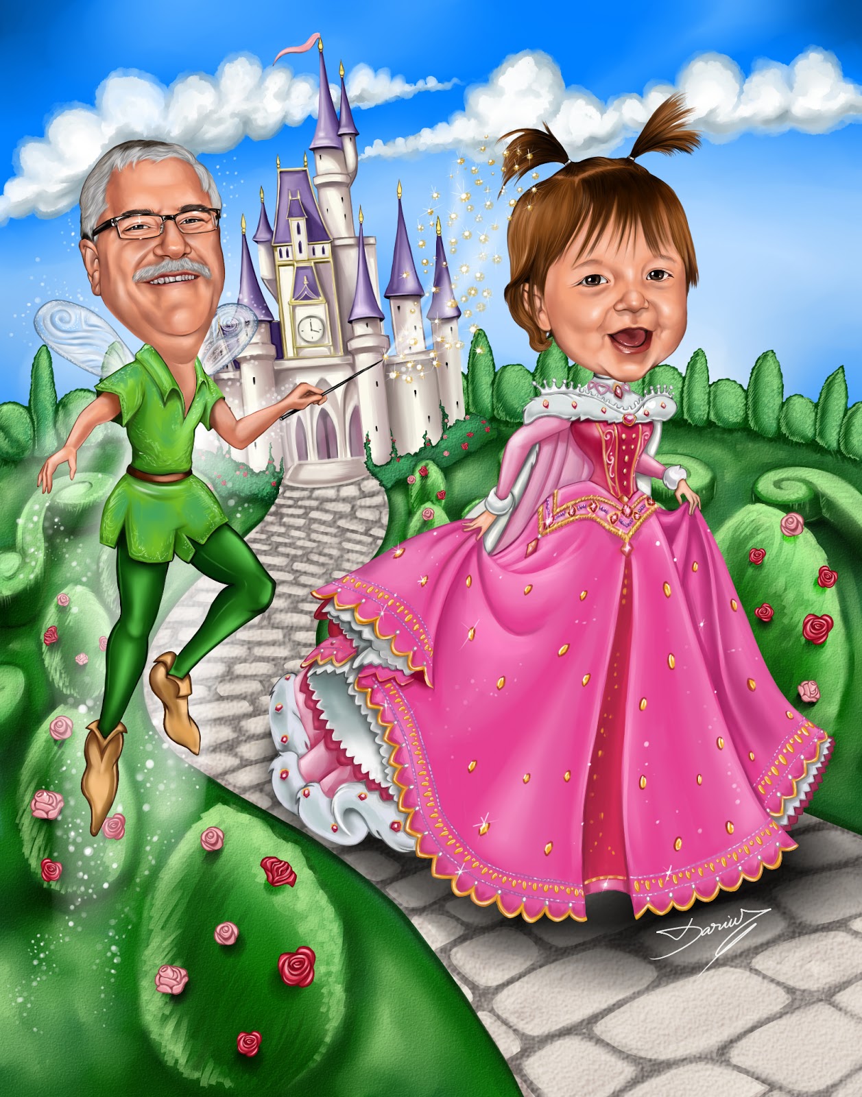DarDesign: Caricatura ~ Fairytale Princess Caricature