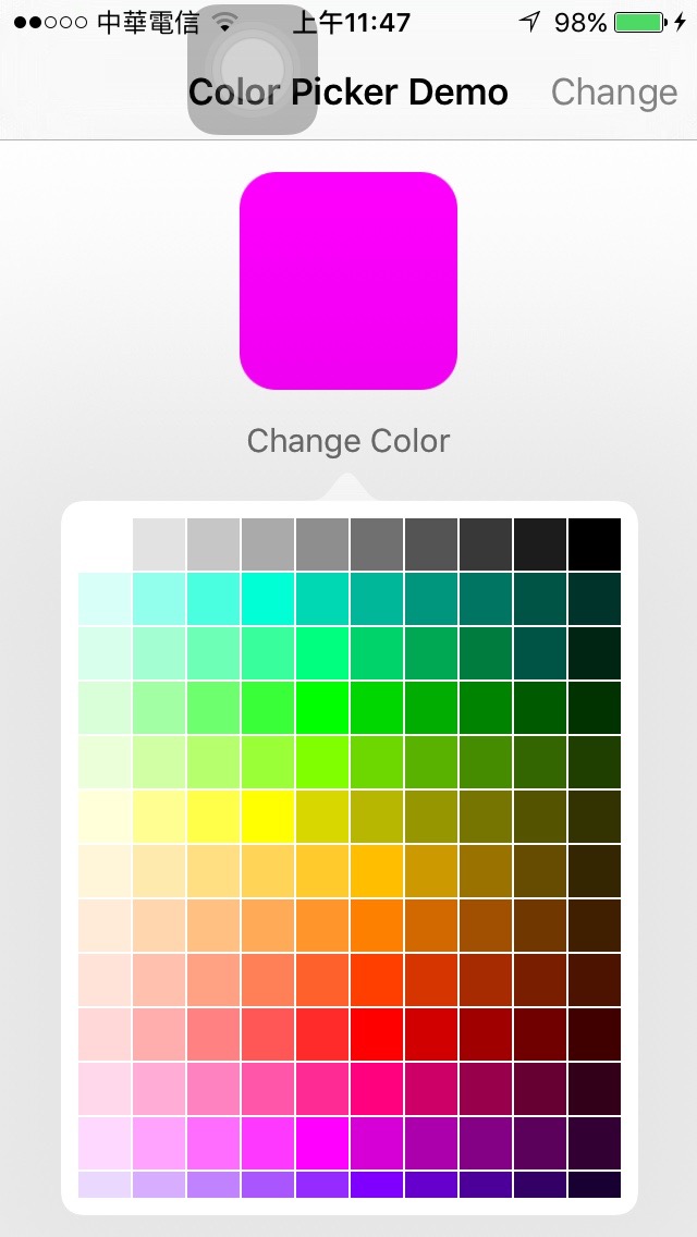 I Touchs Colorpicker For Swift