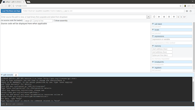 gdbgui - A browser-based frontend/gui for GDB