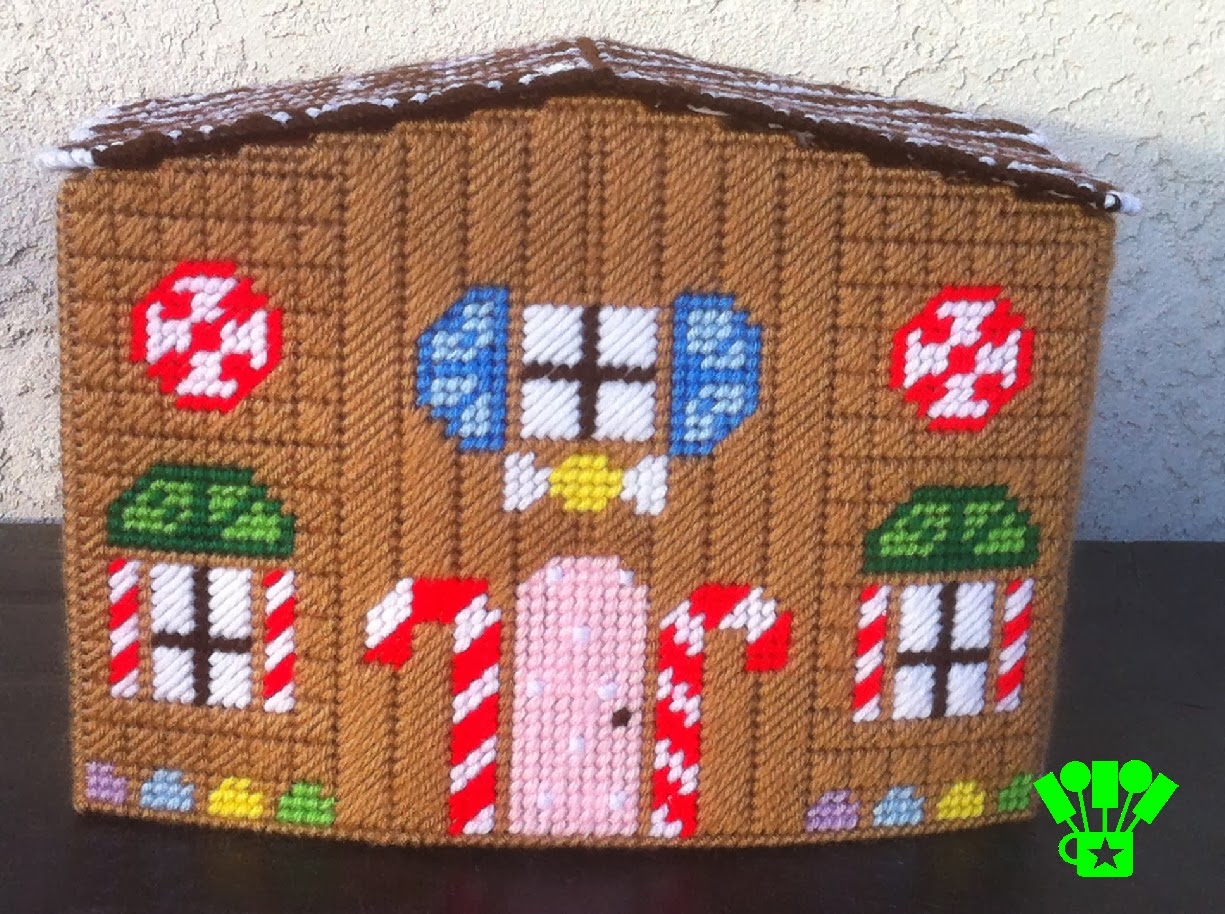 DIY Party Mom: Plastic Canvas Gingerbread House Toaster Cover