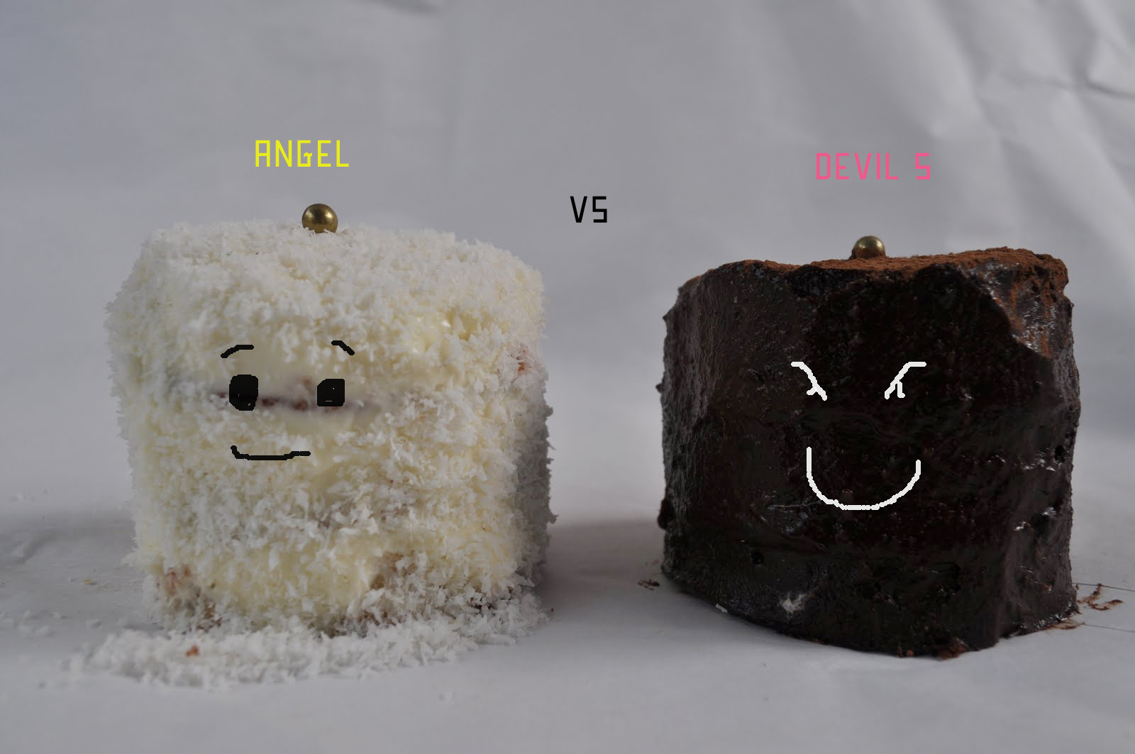 Julia Perrella: ANGEL FOOD CAKE VS DEVIL'S FOOD CAKE