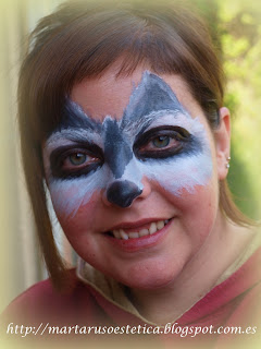 Entre estética y cosmética: Soy un mapache - Face Painting