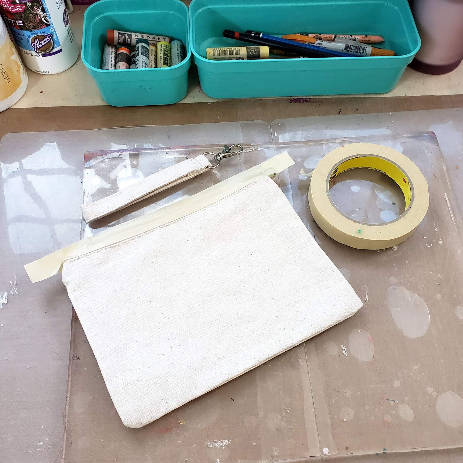 StencilGirl Talk: Carry It: Zippered Art Pouch