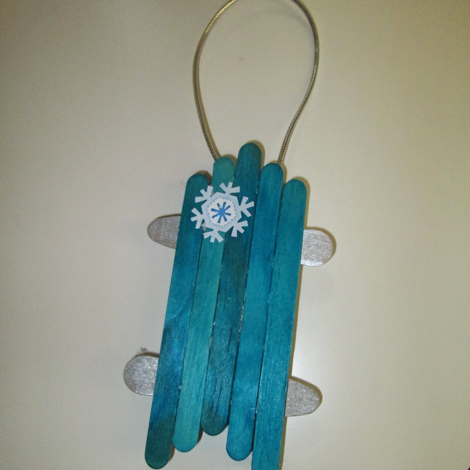 roommom27: Popsicle Stick Sled Ornaments