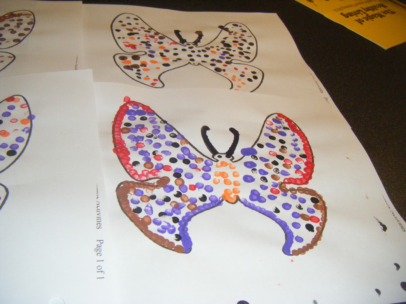 ABC's of Jess's house: Dot Art Butterfly