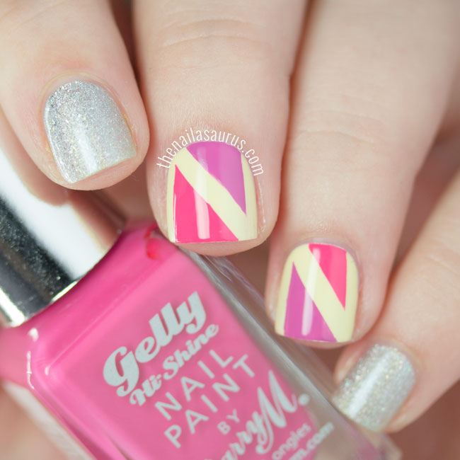 Nail Art: 80's Geometric Brights | The Nailasaurus | Bloglovin’