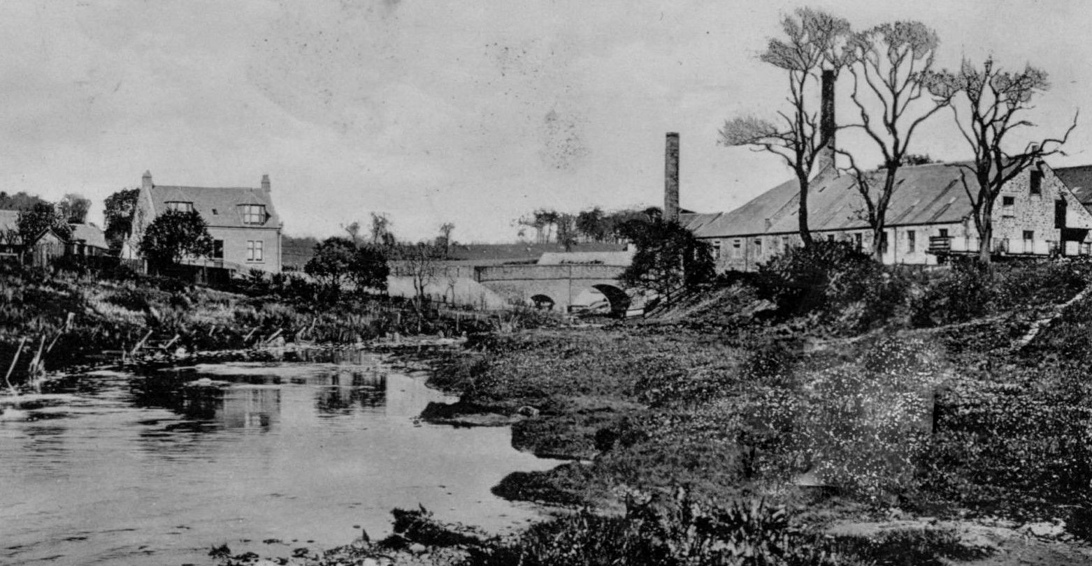 Tour Scotland: Old Photograph Milton Mill Monifieth Scotland