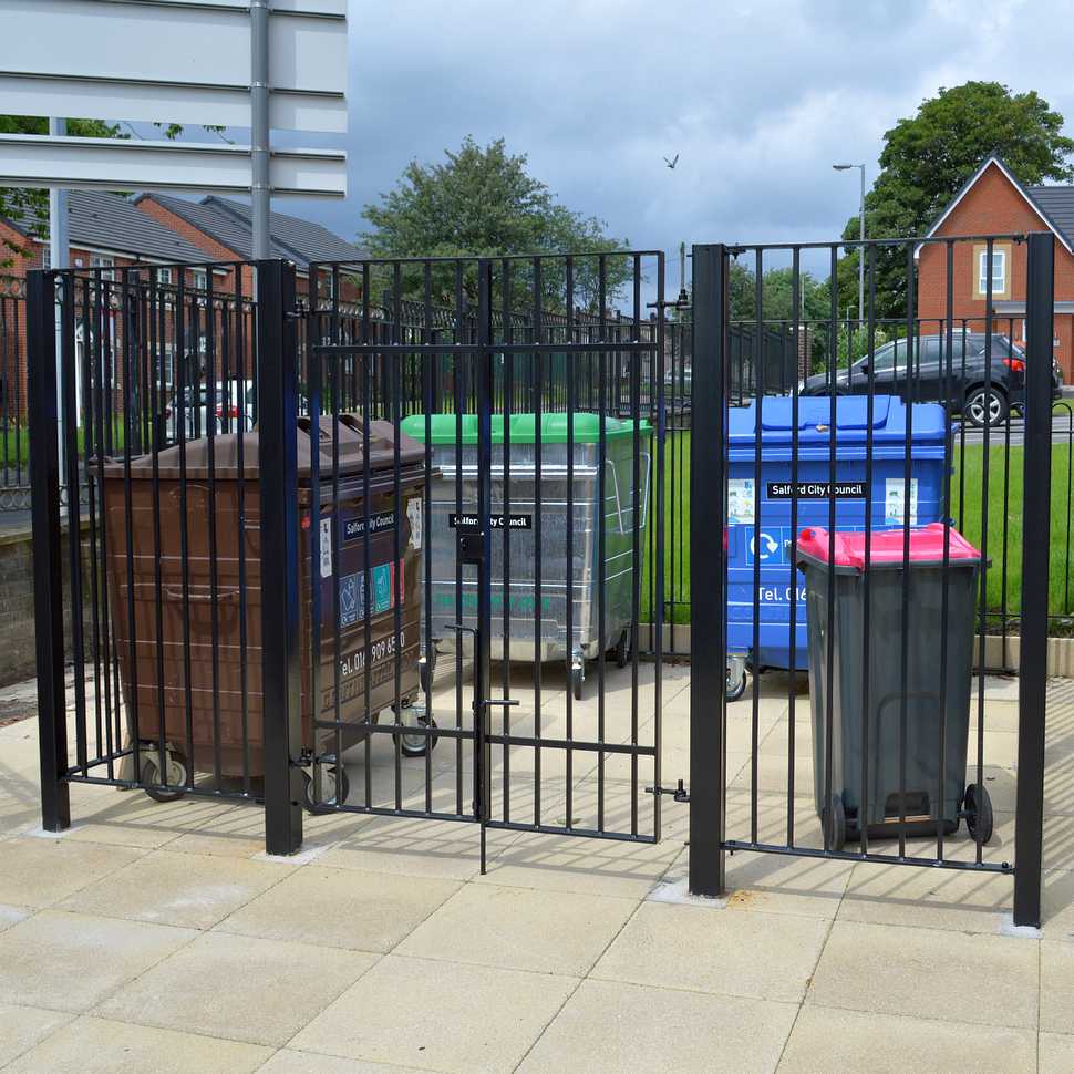 Barricade Fabrications: Hardwood Timber & Steel bin storage compounds ...