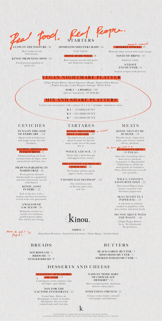 Modern cuisine review: Kinou at 81 Tras Street, Singapore 079020 ...