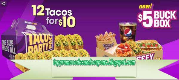 Free Promo Codes and Coupons 2023: Taco Bell Coupons