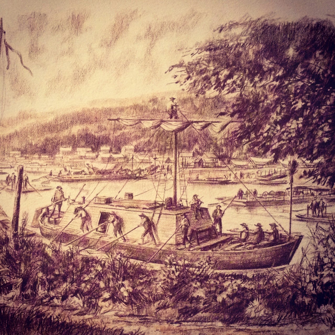 The Old Northwest Notebook: Mike Fink and Keel Boats in Ohio Waterways