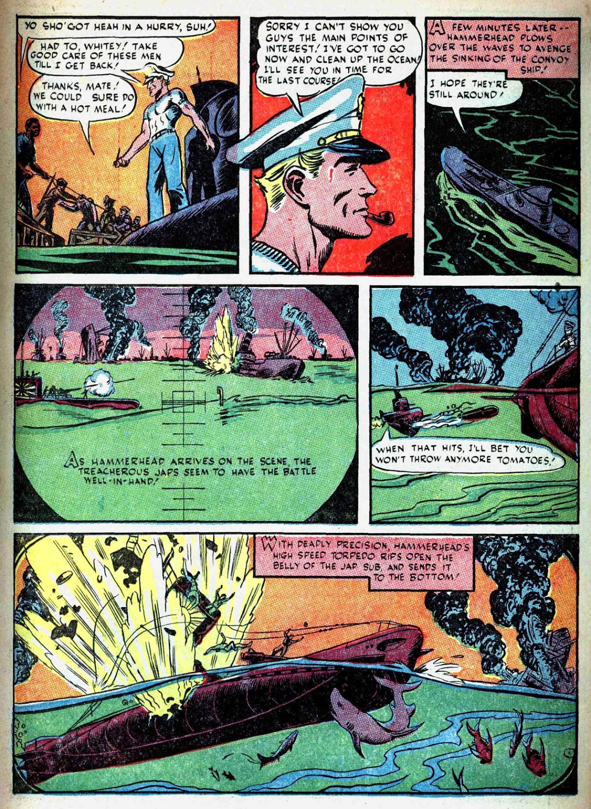 NATIONAL COMICS REVIEW: Russ Heath's 1st Comic Book Art - "HAMMERHEAD ...