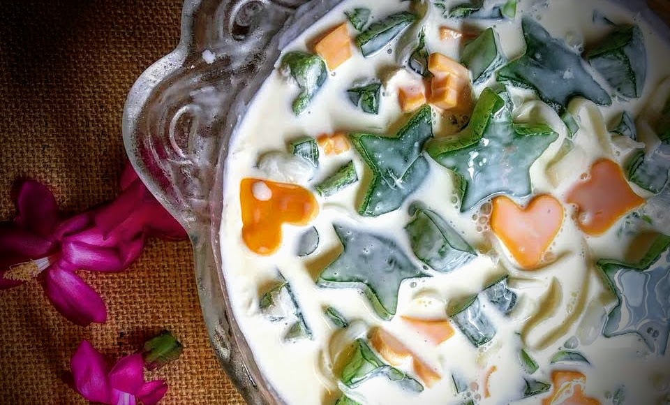 LUWEEH KITCHEN : Buko Pandan With Cheddar Cheese