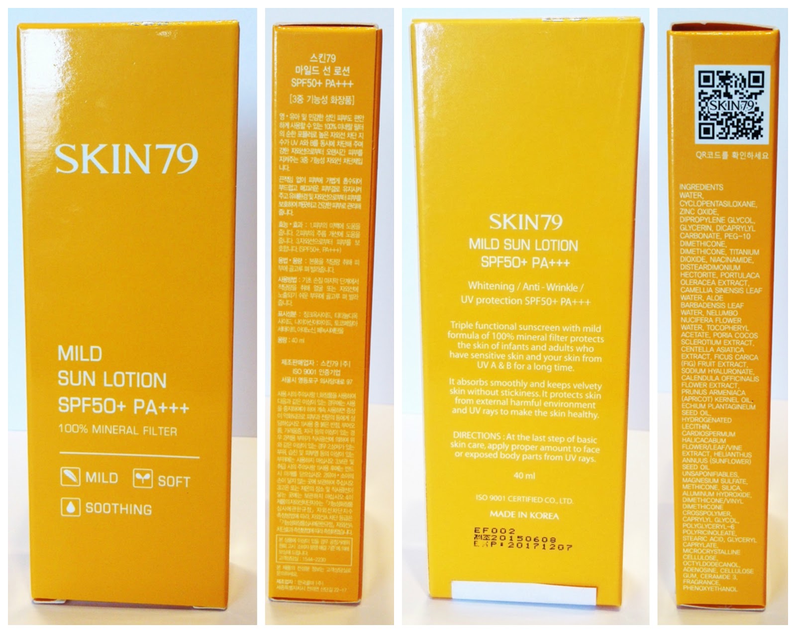 [Skin79] Mild Sun Lotion SPF50+ PA+++ | Korean Beauty Dream