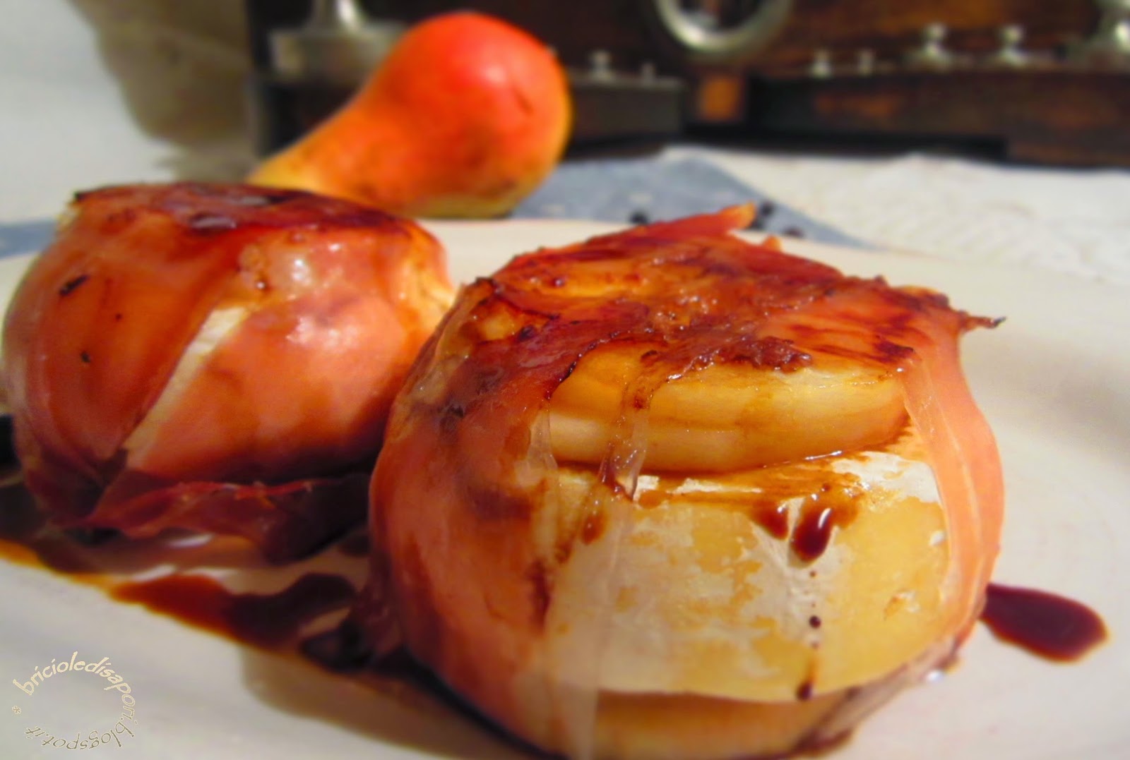 Tomini con pere, culatello e Aceto balsamico tradizionale di Modena D.O ...