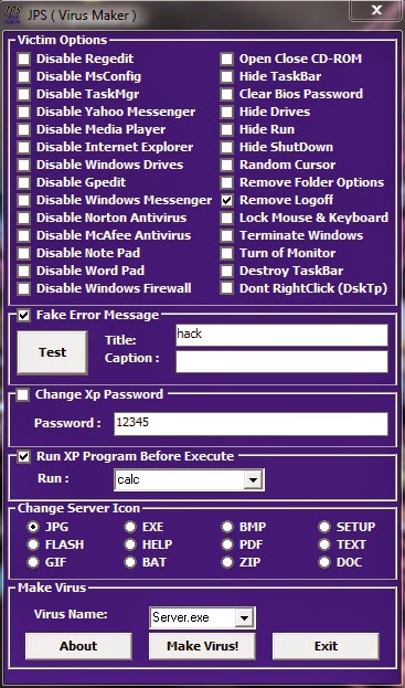 Security Breakers: How to Create Virus (tool)