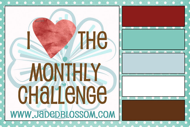 Paper Crafts by Candace: Jaded Blossom Monthly Challenge: Color Challenge!