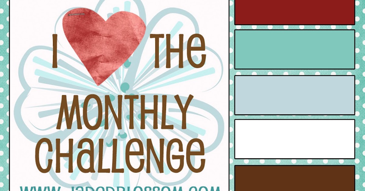 Paper Crafts by Candace: Jaded Blossom Monthly Challenge: Color Challenge!