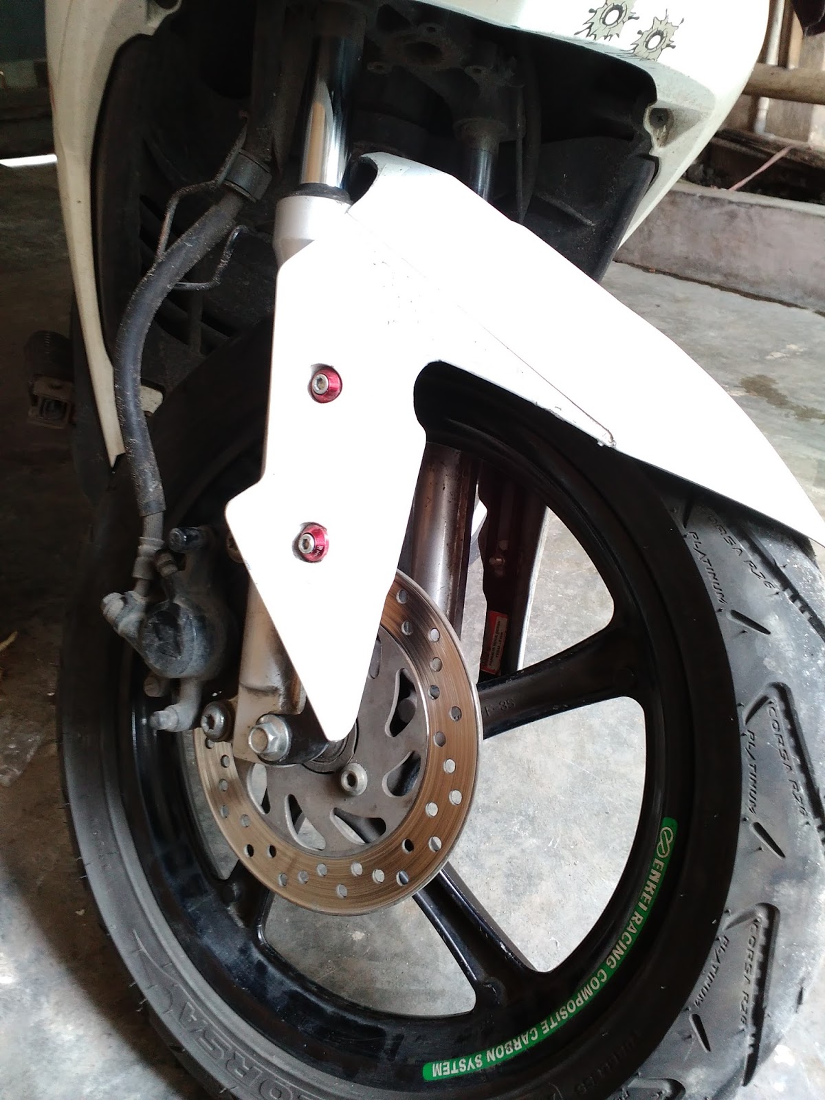 irachman: Pasang Spakbor Ninja di motor matic Soul GT