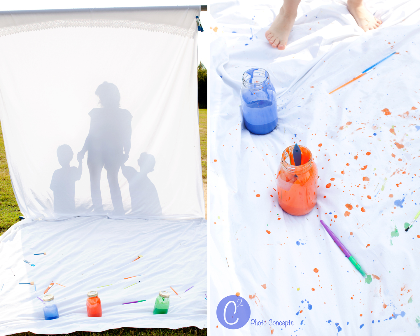 C2 Photo Concepts: Portrait Session: Paint Fight Summer Fun!