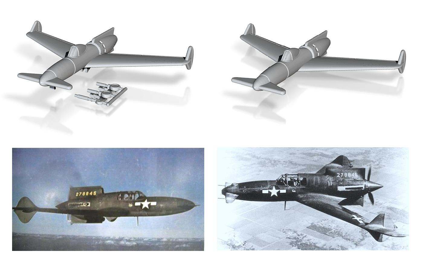 Kampfgruppe 1/144: 1/144 Curtiss P-55J Jet Ascender - Kampflieger