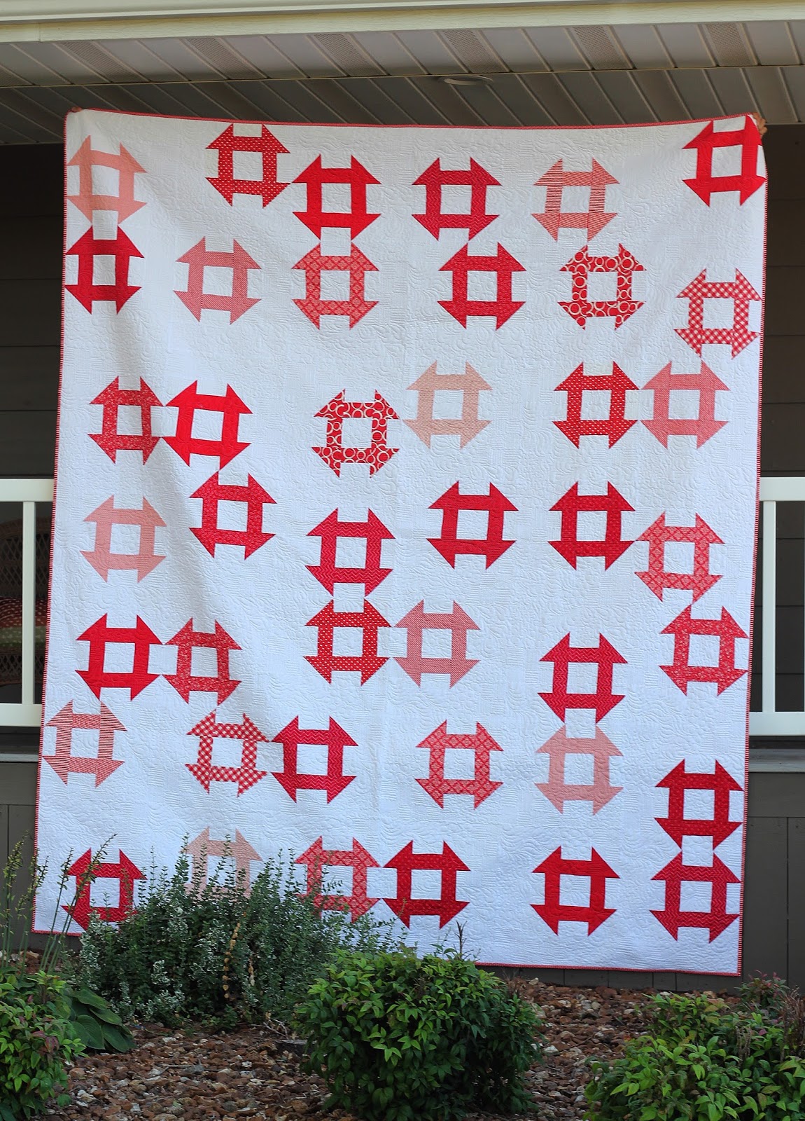 Girls in the Garden: Churn Dash Quilt