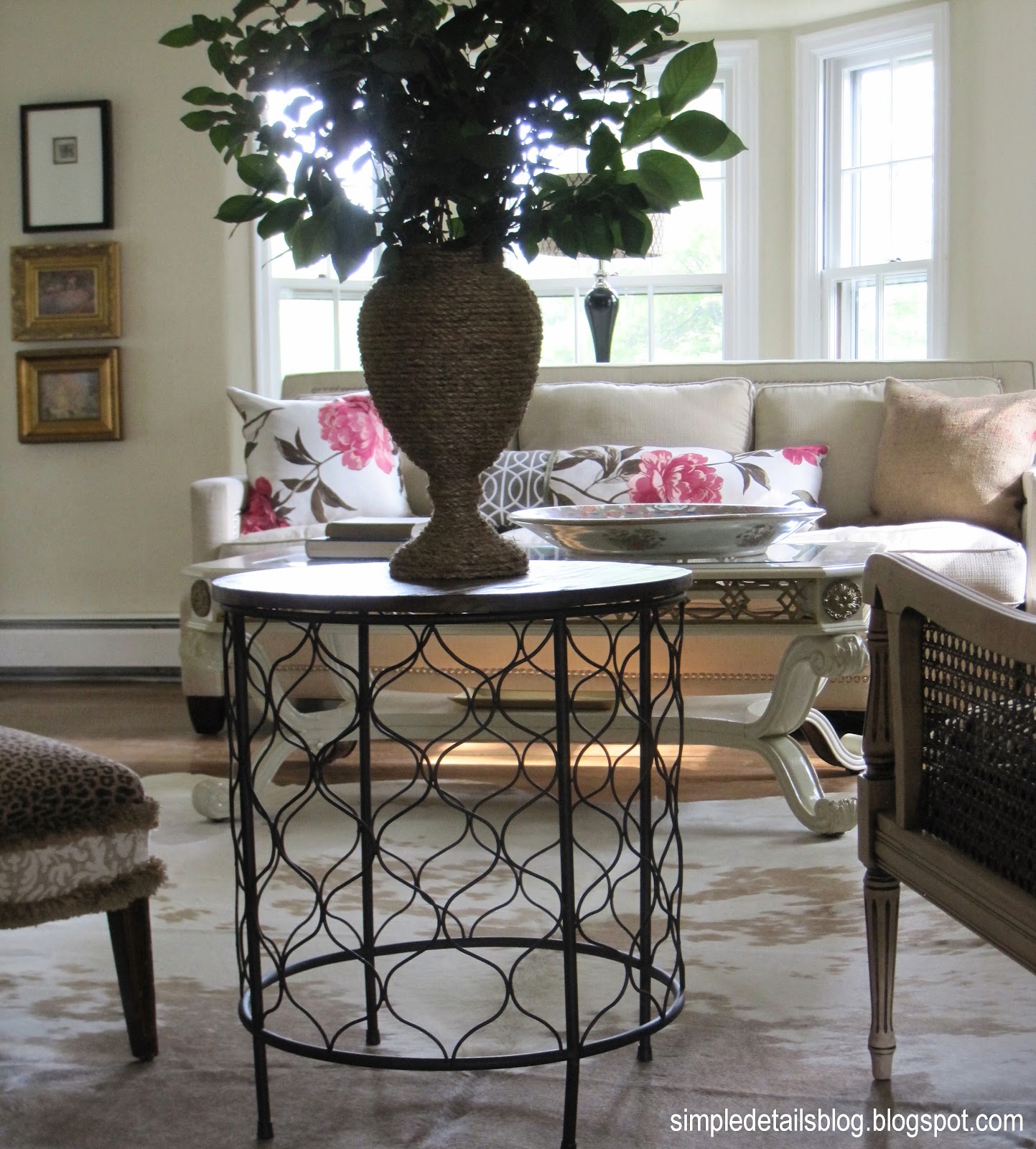 Simple Details: cowhide rug