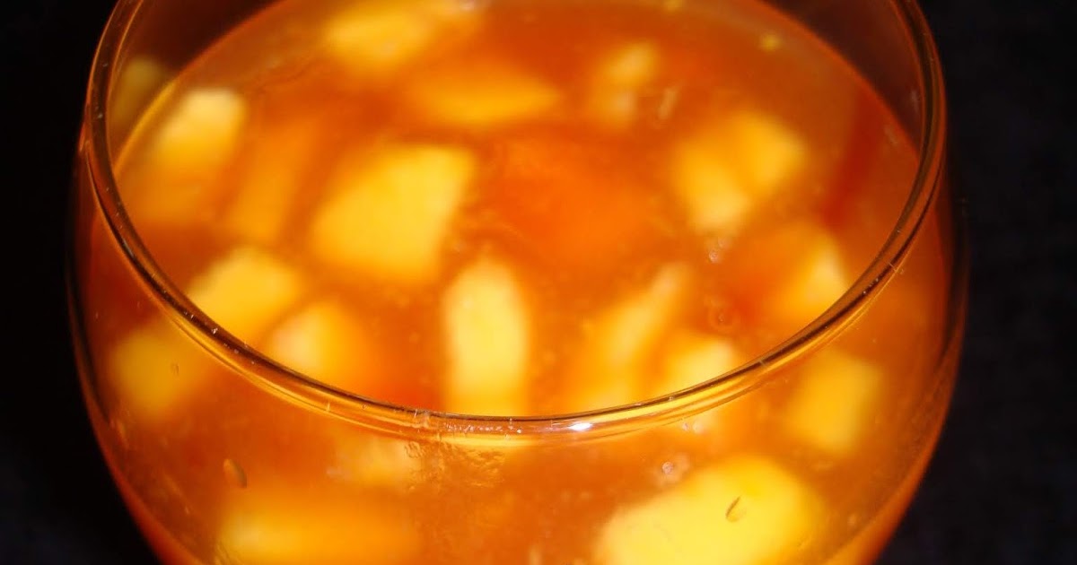 LA COCINA DEL POLLO: PONCHE DE MANGO Y DURAZNOS