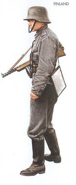 Military Uniforms of World War II: WW2 Finnish Army Lieutenant.