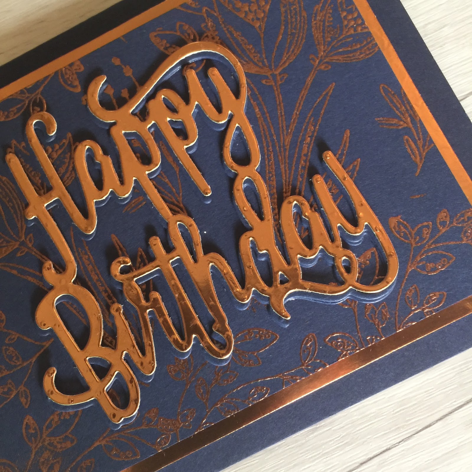 Happy Birthday with Count My Blessings copper flowers from Stampin' Up ...