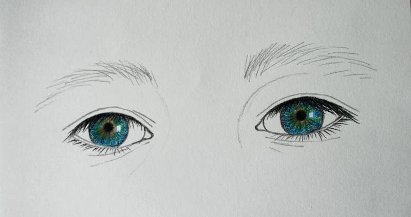 Patrice A.: drawing challenge: eye contact