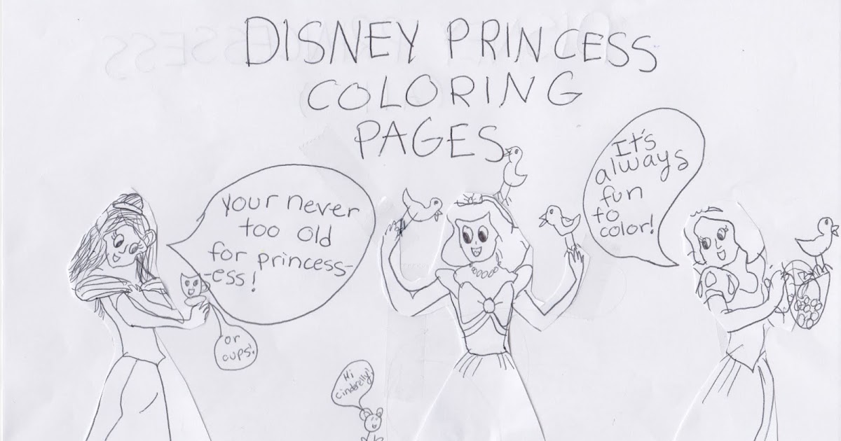 Kaylie's Fun Coloring Pages for Kids: PRINCESS COLORING PAGES