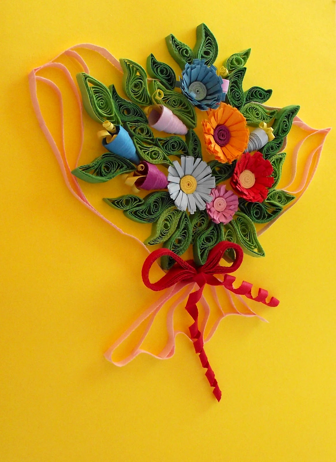 quilled secrets: Flower bouquet