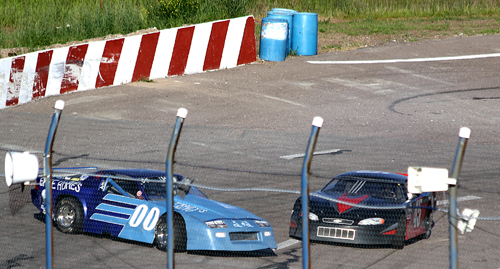 On the bleachers: Mission Valley Speedway Photos