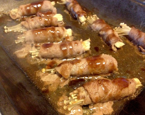 Great party food: Enoki Beef Rolls
