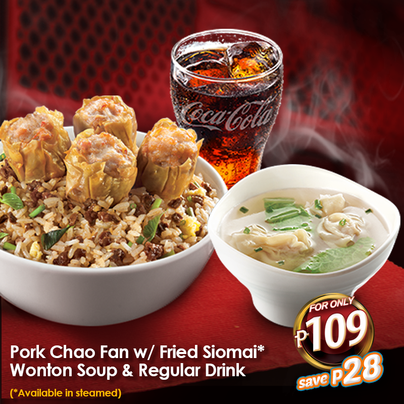 Manila Shopper: Chowking Pork Chao Fan Combo Meal Promo: til Nov 2017