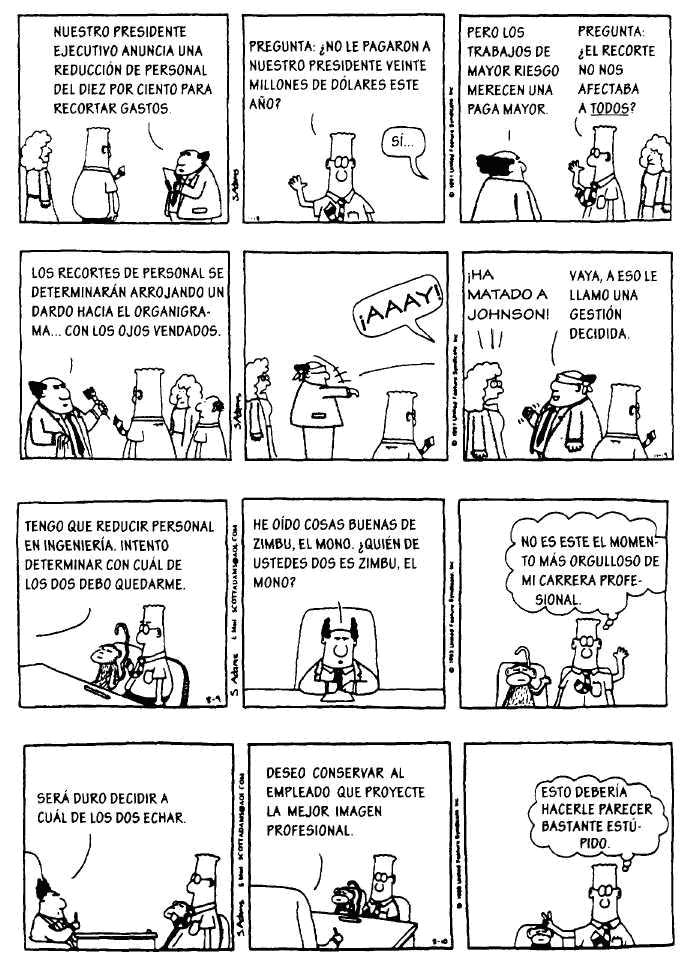 El principio de Dilbert