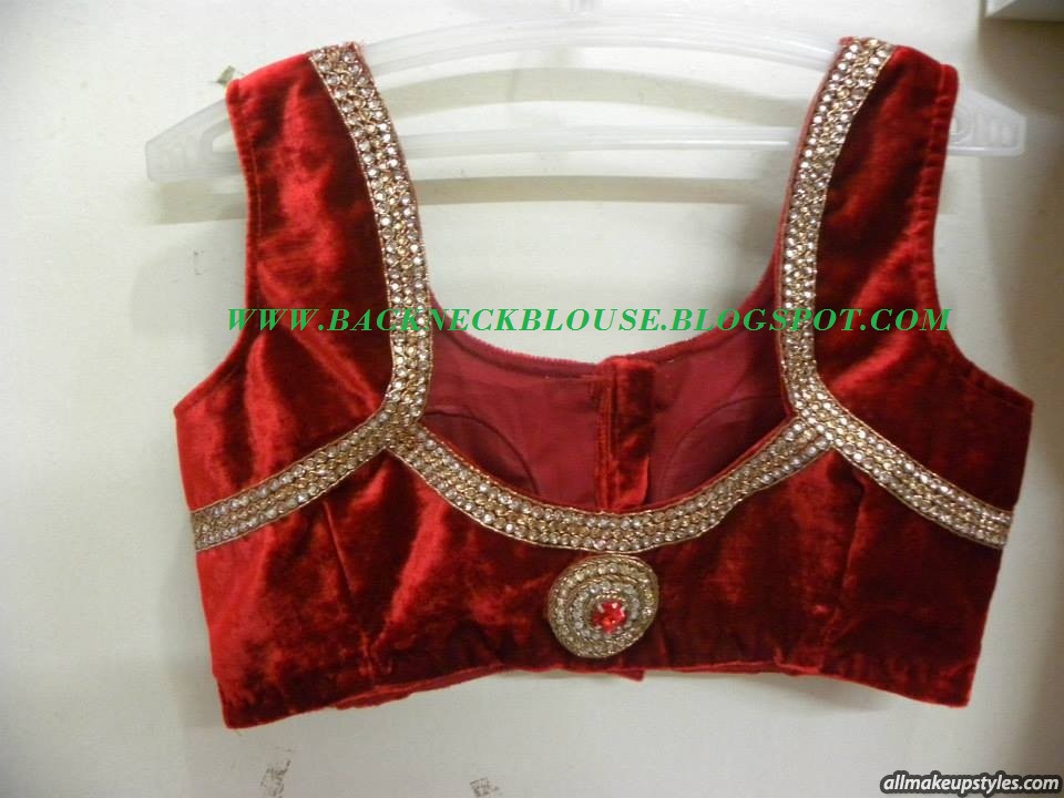 BACK NECK BLOUSE READY MADE AND CUSTOMIZED DESIGNER BLOUSE WITH BLOUSE ...