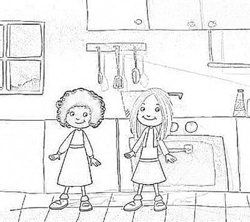 Milly And Molly Colouring Pages Sketch Coloring Page