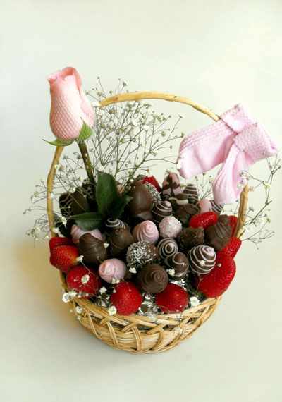 Cómo hacer ramo de fresas con chocolate para regalar ~ lodijoella