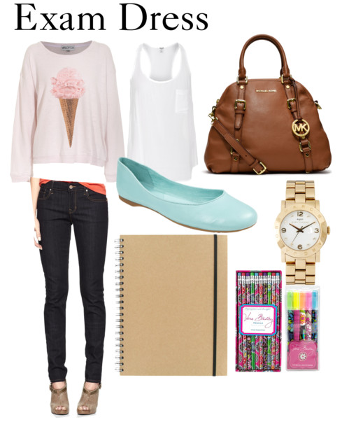 Exam Outfit: The perfect mix of comfy and chic.