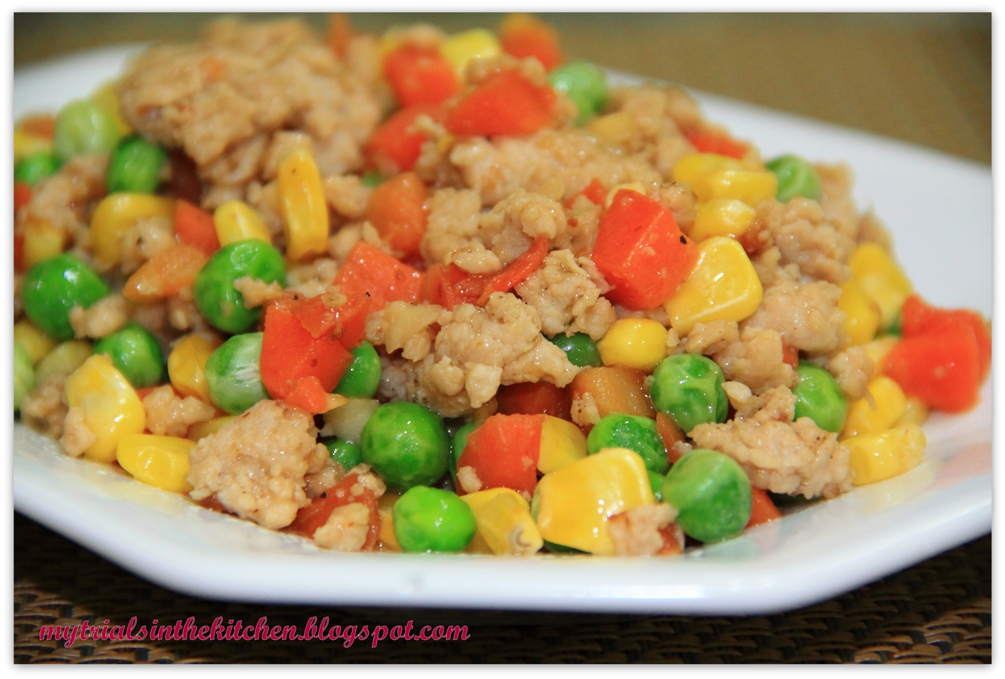 My Trials in the Kitchen: Steamed Tofu Serve with Fried Mix Vegetables ...