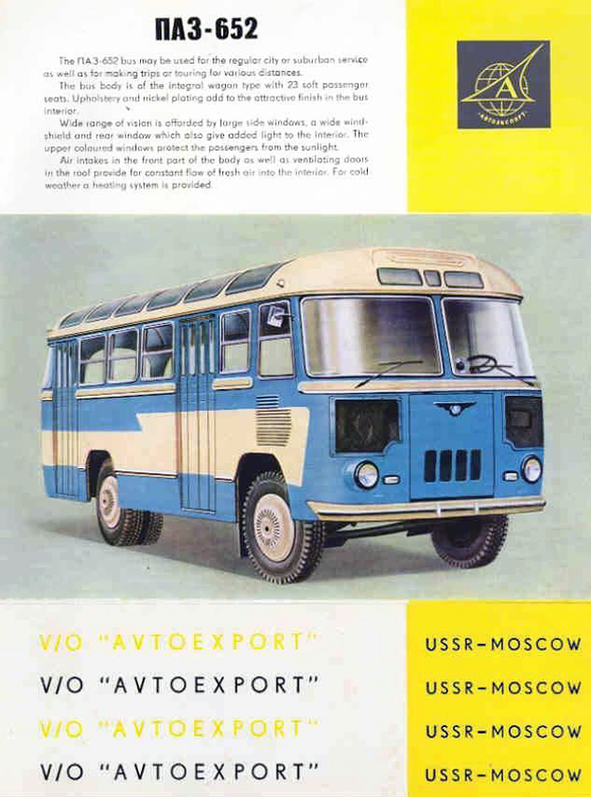 transpress nz: 1965 PAZ 652 Bus, Soviet Union
