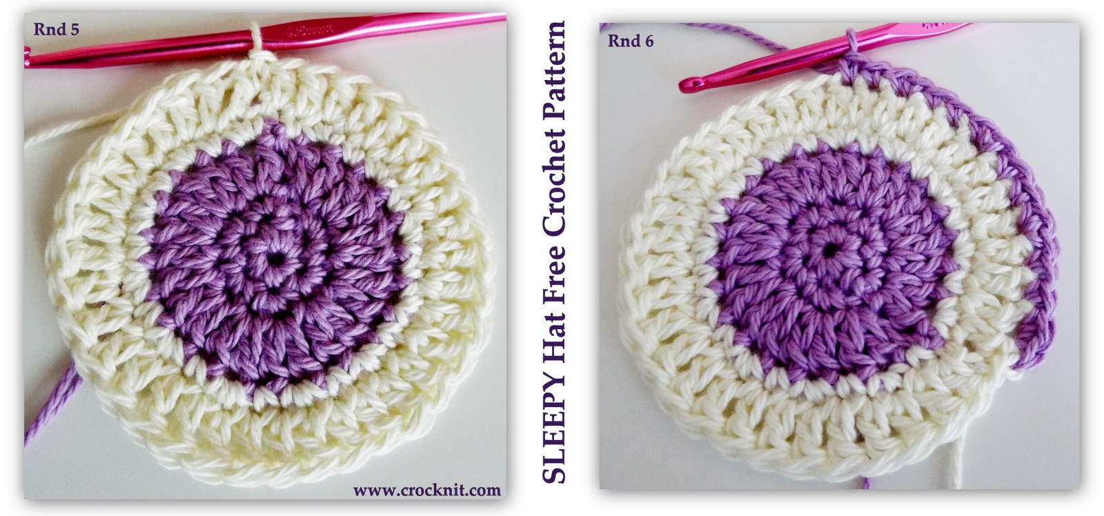 MICROCKNIT CREATIONS: SLEEP Hats Free Crochet Pattern #1 SLEEPY HAT