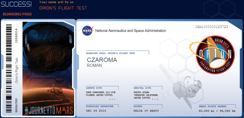 A Woman Remembers: FREE flight ticket to Mars from NASA