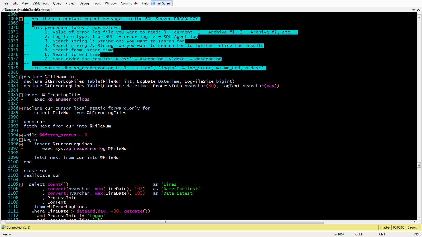 Sql Soundings Ssms 2012 Lines With Background Color Have Ugly Gaps